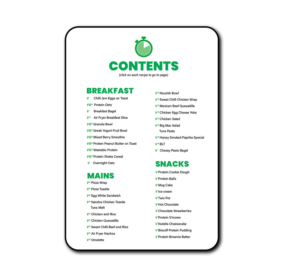 The Recipe Book by Sean Casey Fitness